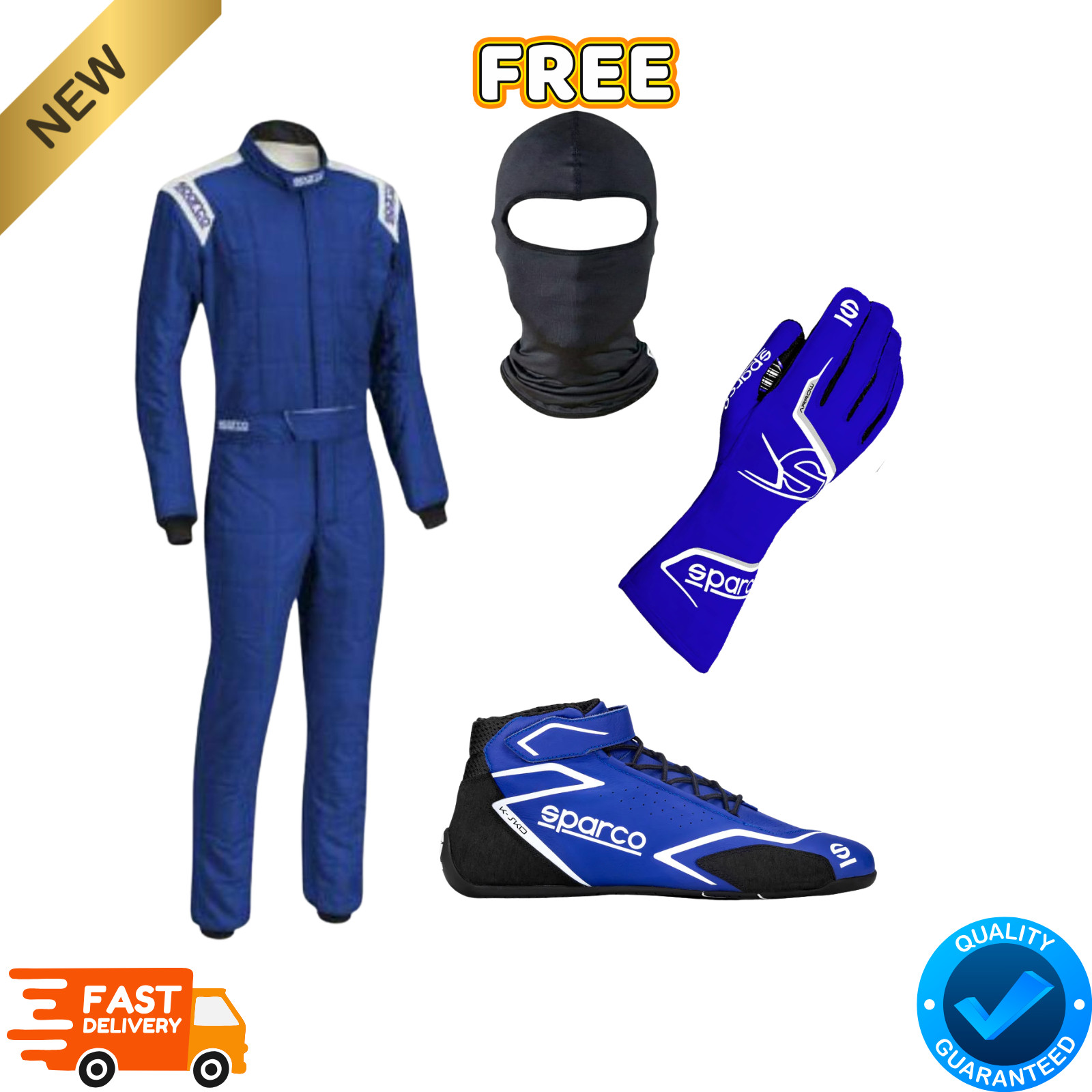 Sparco Go Kart Racing Suit 2026| Level 2| Full Kit | FREE