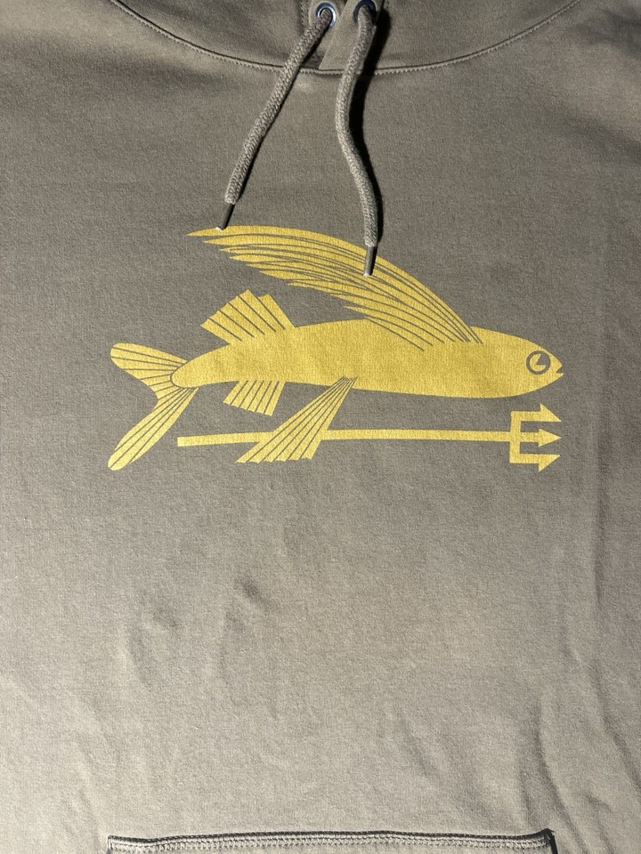 Patagonia Regenerative Mens Organic Cotton Hoodie XL Brown Fish Light ...