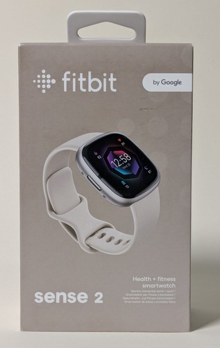 Fitbit Sense 2 FB521 Smart Watch-Lunar White-Ships from USPS Same Day ...