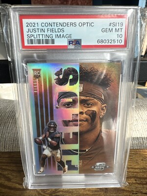 2021 Contenders Optic Justin Fields Splitting Image #SI19 PSA 10 | eBay