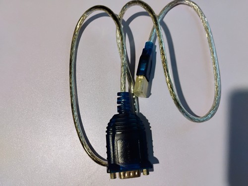1 USB VGA Adapter cable, Blue Ends, Silver Cord 6 Ft | eBay