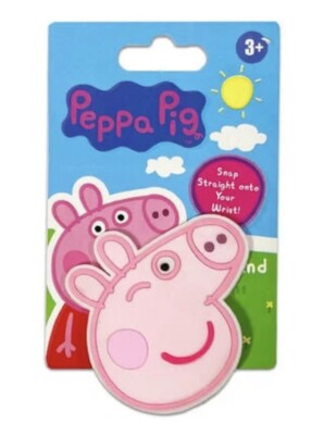 PEPPA PIG Slap Band Snap Bracelet Kids Party Bag Favour Stocking Filler ...