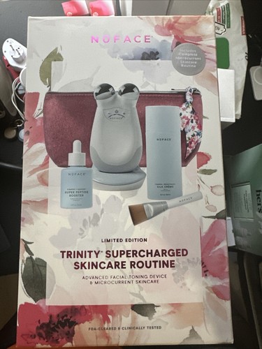 Nuface Limited Edition Trinity Supercharged Skincare Routine Kit Facial ...