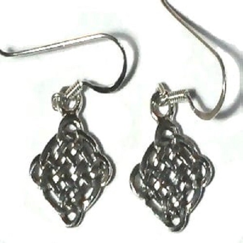 925 Sterling Silver Celtic Riddle Window Dangle Earring Jewelry Gifts ...