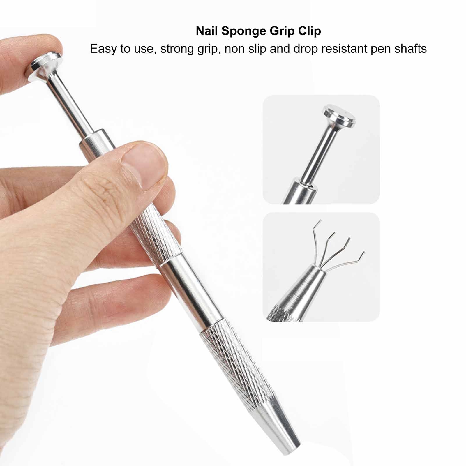 3PCS Nail Sponge Gripper Nail Polish Smudge Sponge Holder Manicure ...