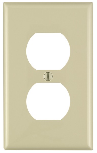 20 Leviton Unbreakable Ivory Receptacle Wallplates Nylon Outlet Covers ...