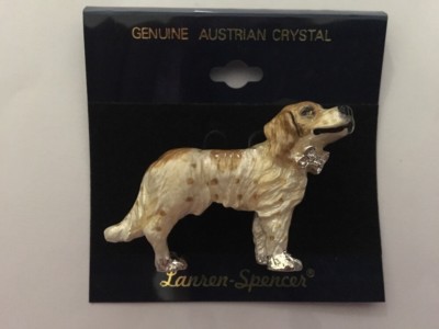 New Lauren-Spencer Pin Brooch Welsh Springer Spaniel Dog Austrian ...