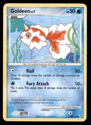 Pokemon Card Goldeen LV.7 Supreme Victors 107/147 NEAR MINT Non-Holo ...