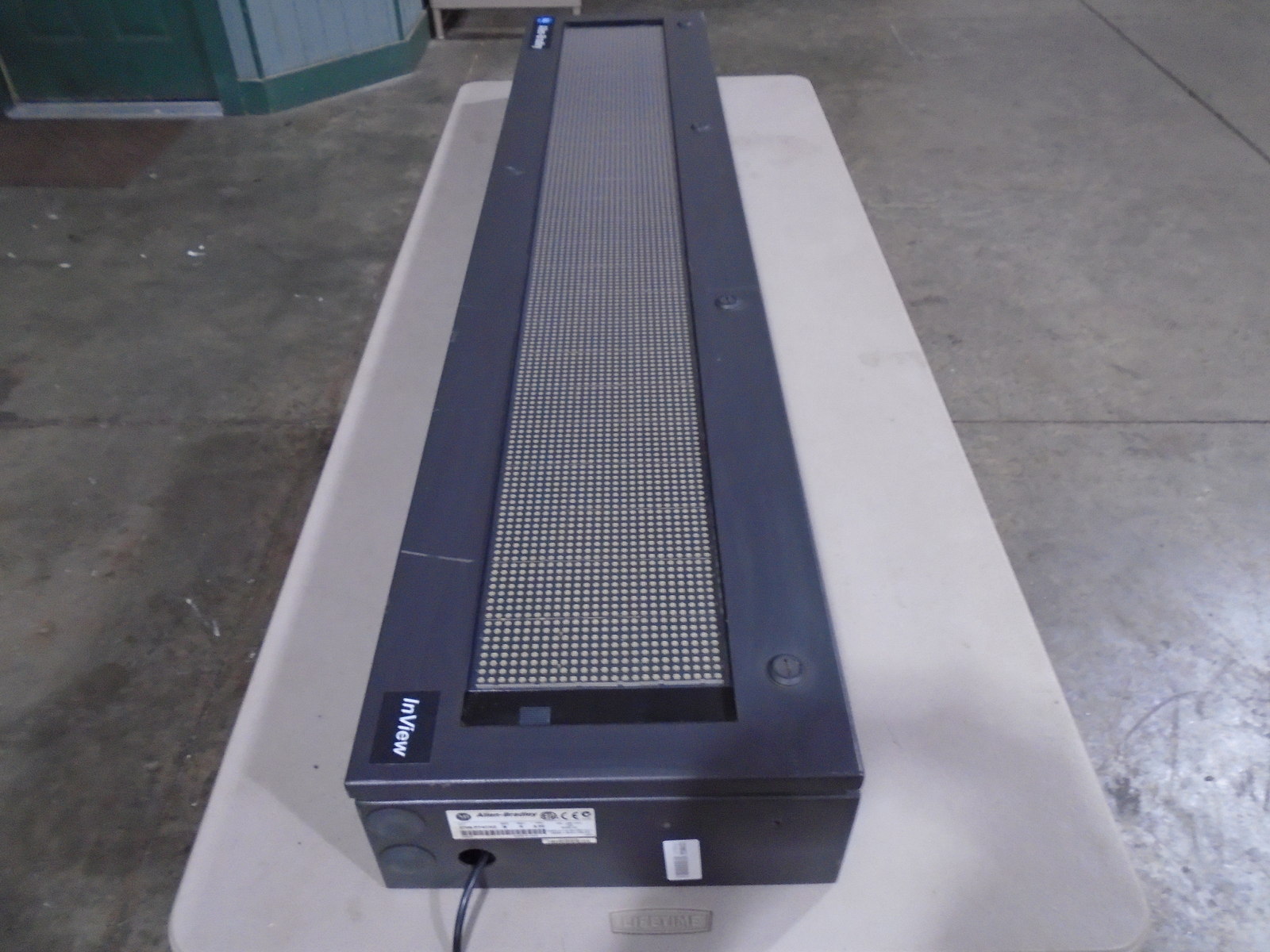 ALLEN BRADLEY 2706-P74CN2 SERIES B INVIEW MESSAGE DISPLAY 1 TO 4 LINE ...