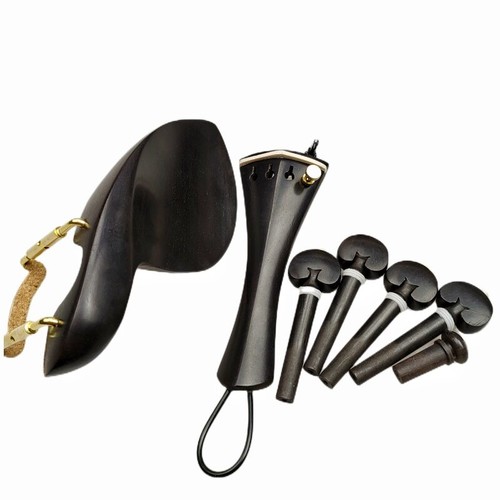 Grade A black 4/4 violin String pins Chin rest tailpiece Gut pin Ebony ...