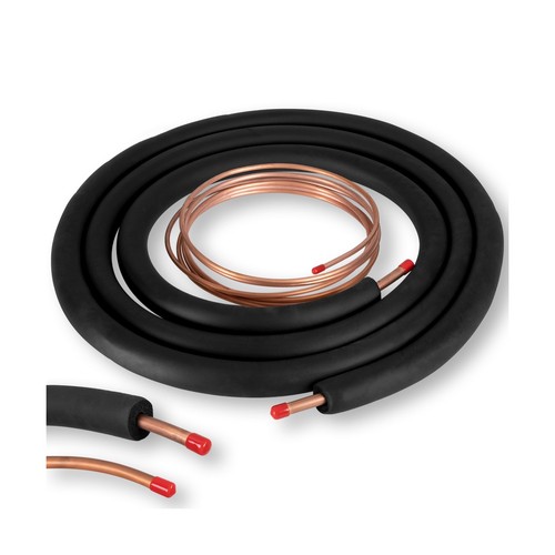 HVAC Line Set Insulation - 15ft 3/4 & 3/8 Seamless Copper AC Lineset ...