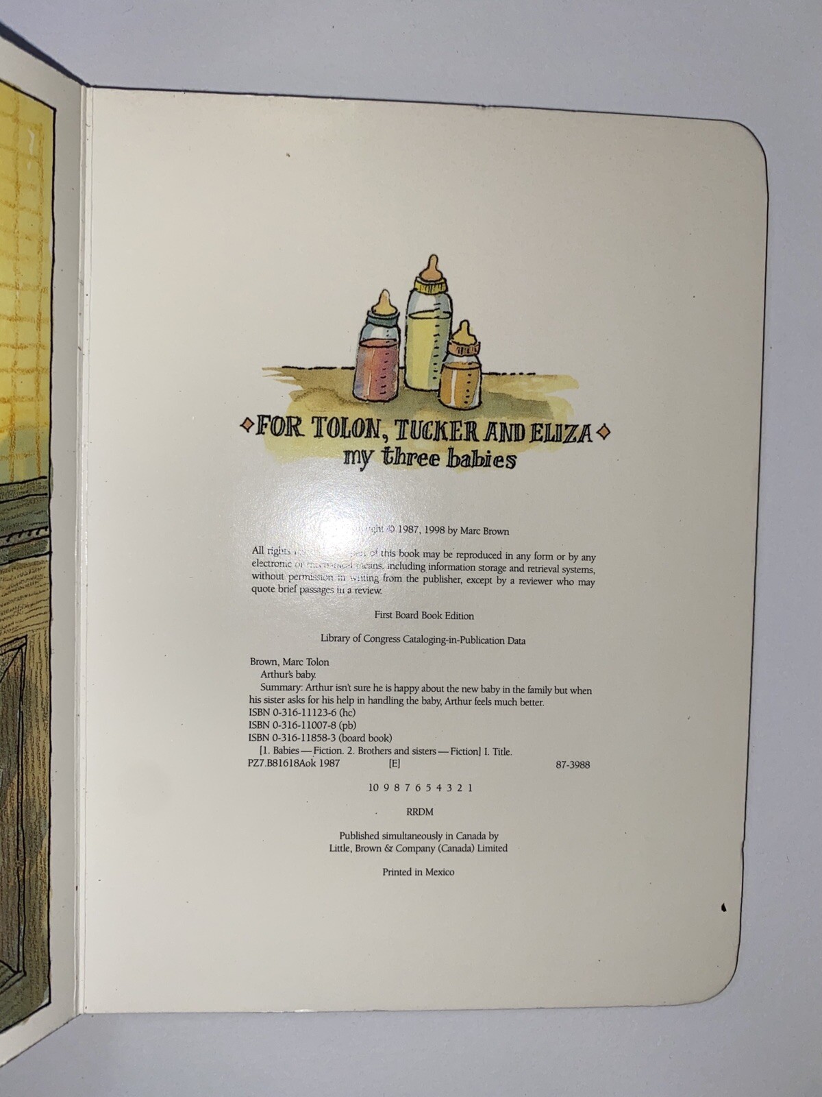 Two Arthur Board Books by Marc Brown - Arthur’s Birthday, Arthur’s Baby ...