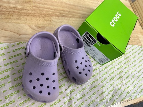 Crocs pink lilac colour Classic Clog Little children’s kid’s Size C7 UK ...
