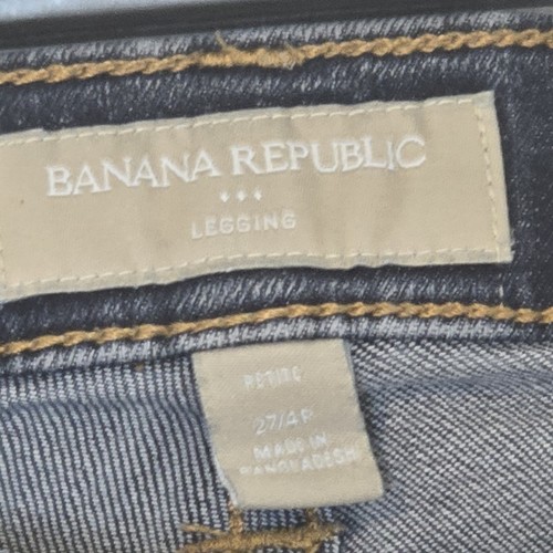 Banana Republic Legging Jeans Petite 27/4P Dark Wash (26x26) Low Rise ...