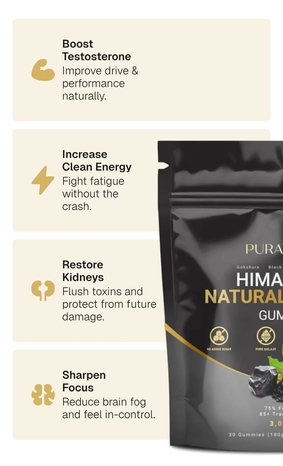 Puranutra Himalayan Natural Shilajit Gummies 3,000mg | eBay