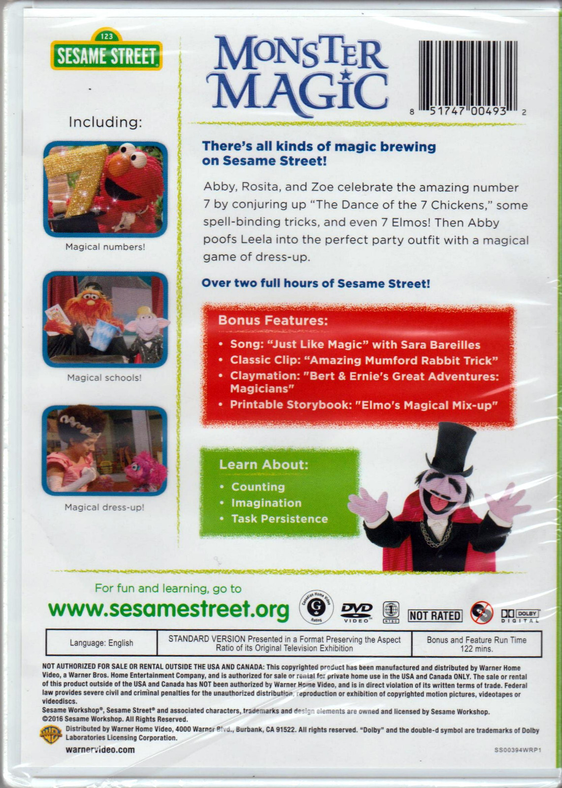 Sesame Street: Monster Magic (DVD) for sale online | eBay