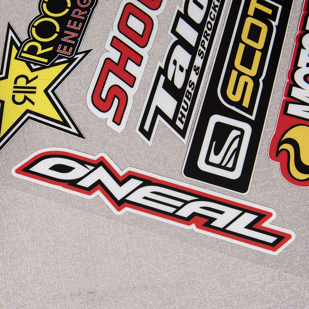 Reflective Motorcycle Stickers Bike Helmet Decals for Honda Ducati ...