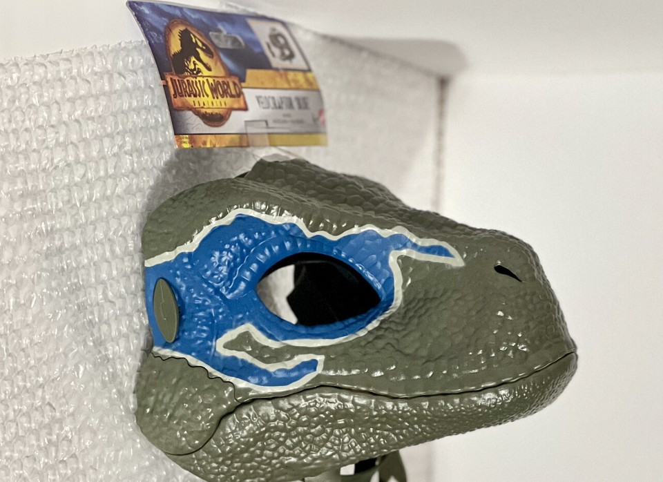 Jurassic World Dinosaur Mask Blue Velociraptor - 💥Multiple Options ...