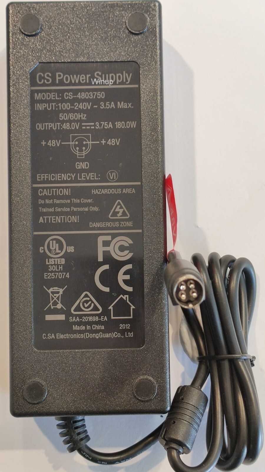 Original Swann Power Adapter NVR16-8580 48V 3750mA with Kettle Cable CS ...