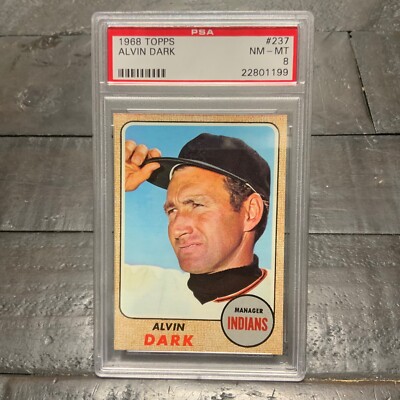1968 Topps Alvin Dark #237 *Indians Manager* PSA 8 NM-MT | eBay