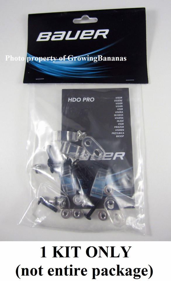Bauer HDO Pro Visor Spacer Kit 1042051! 2 Pack, 1 LT 1 RT Hockey Helmet ...