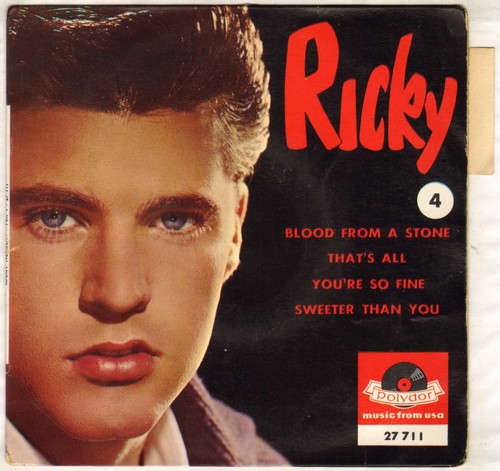 RICKY NELSON "BLOOD FROM A STONE" EP 1960 POLYDOR 27 711 | eBay