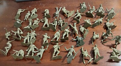 Vintage 54mm Marx Army Men WWII Lot Of 42 | eBay
