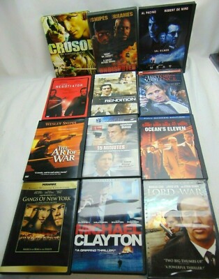Lot of 12 DVD'S - Action/Suspense/Thriller/Drama LIST IN ITEM ...