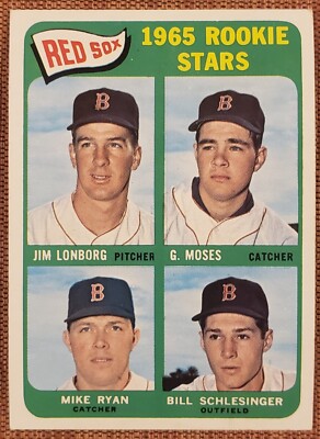 1965 Topps #573 Jim Lonborg Moses Ryan Bill Schlesinger Red Sox ...