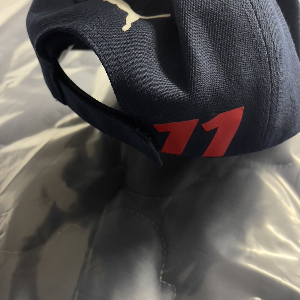 Red Bull Racing Hat Cap F1 Puma #11 Sergio Perez Blue Snapback Banorte ...