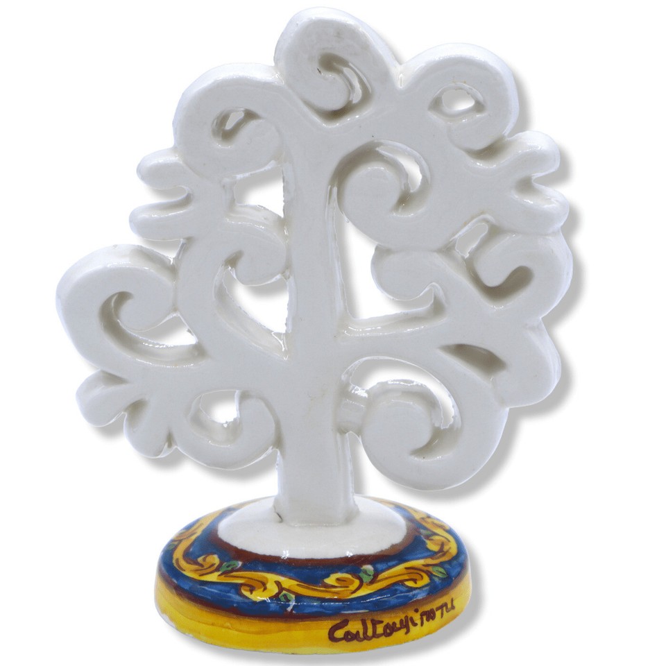 Tree of Life Large H 13x10 CM (1 Pz) Ceramics By Caltagirone, Colours ...