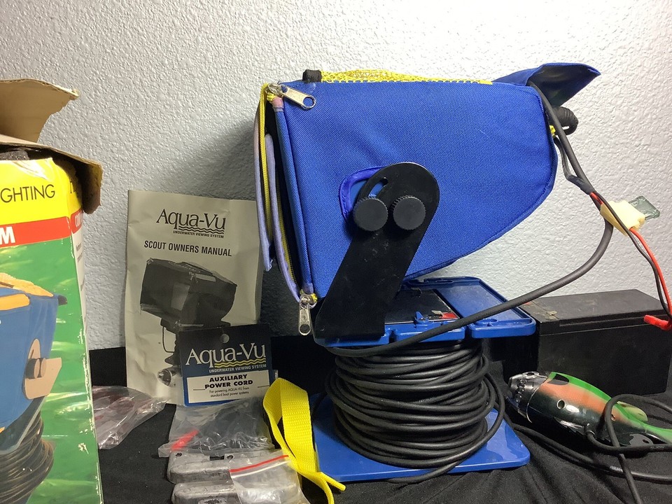 Aqua-Vu Scout SRT Underwater System Fish Camera Monitor Tested Working ...