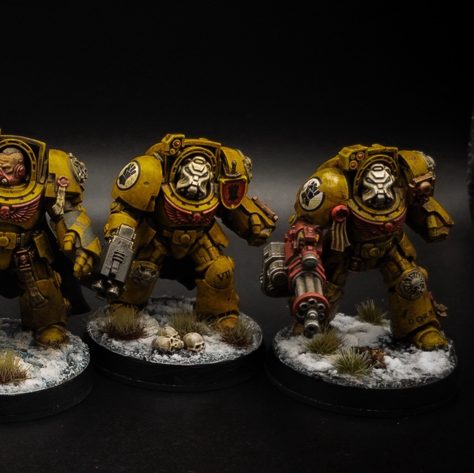 Warhammer 30k 40k Imperial Fists Terminator Squad Space Marines Pro ...