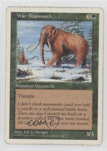 War Mammoth Magic: 5th Edition 1997 0rq9 | eBay