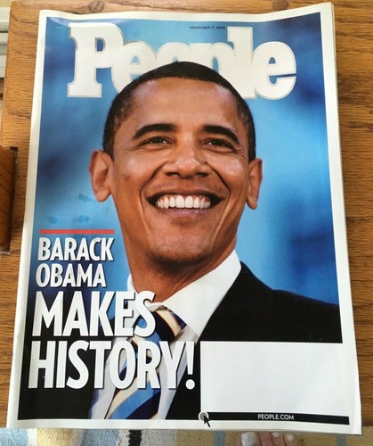 People Magazine BARACK OBAMA Makes History Election Issue 11/17/08 ...