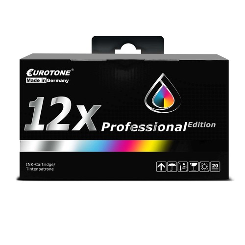 12x Eurotone PRO Ink Alternative for Epson RX-585 RX-685 R-285 PX-810-f ...
