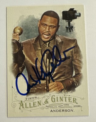 Anthony Anderson Autograph Signed Allen & Ginter Card #191 | eBay