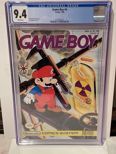 GAME BOY #4 CGC 9.4 1990 Valiant Nintendo Comics System First Print ...