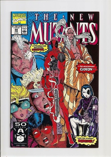 THE NEW MUTANTS #98 NM/MT 9.8 1ST APPEARANCE OF DEADPOOL! *WHITE PAGES ...
