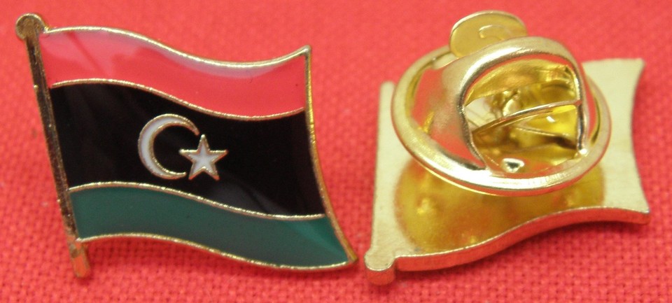 New Libya Flag Pin Badge Tripoli State of Brooch | eBay