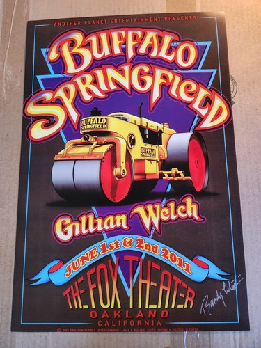 Neil Young Buffalo Springfield Poster June 1 & 2, 2011 Fox Theater ...