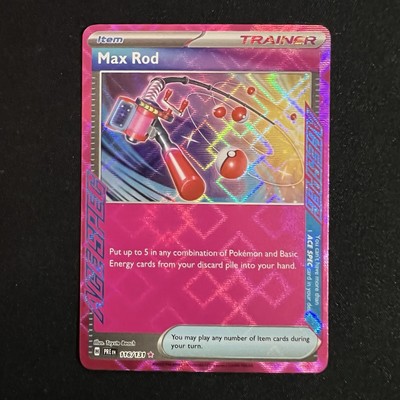 Pokémon TCG Max Rod 116/131 ACE SPEC Prismatic Evolutions NM | eBay