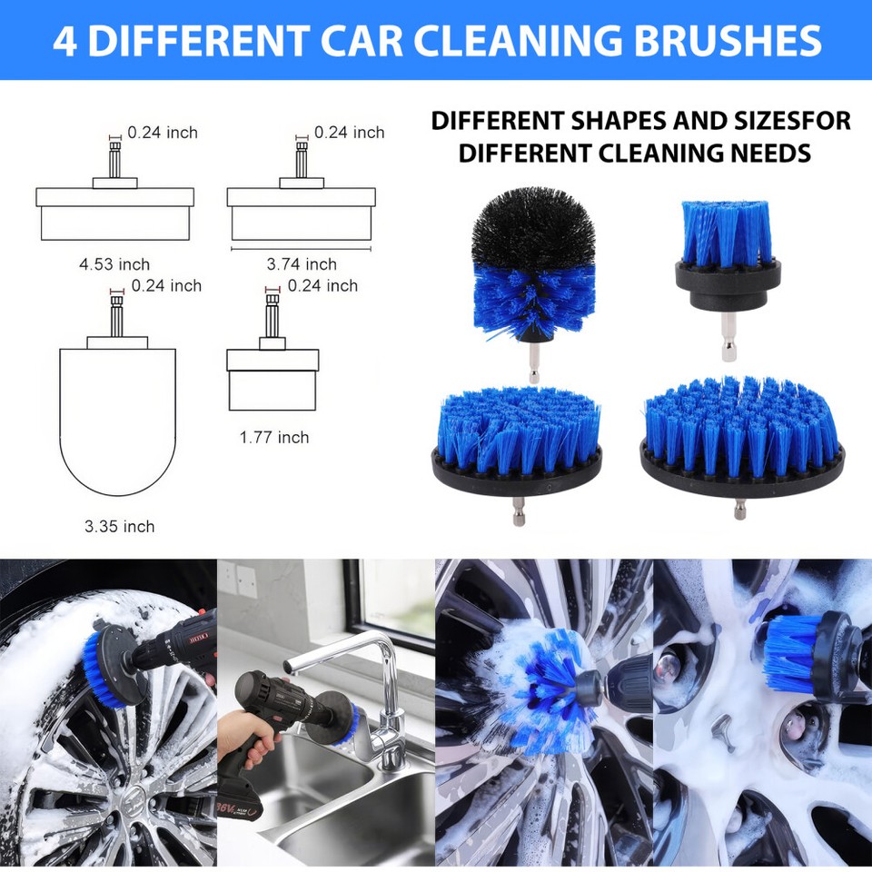 40PCS Car Detailing Brush Set Soft Brush Interior Wheel Valet Pro ...