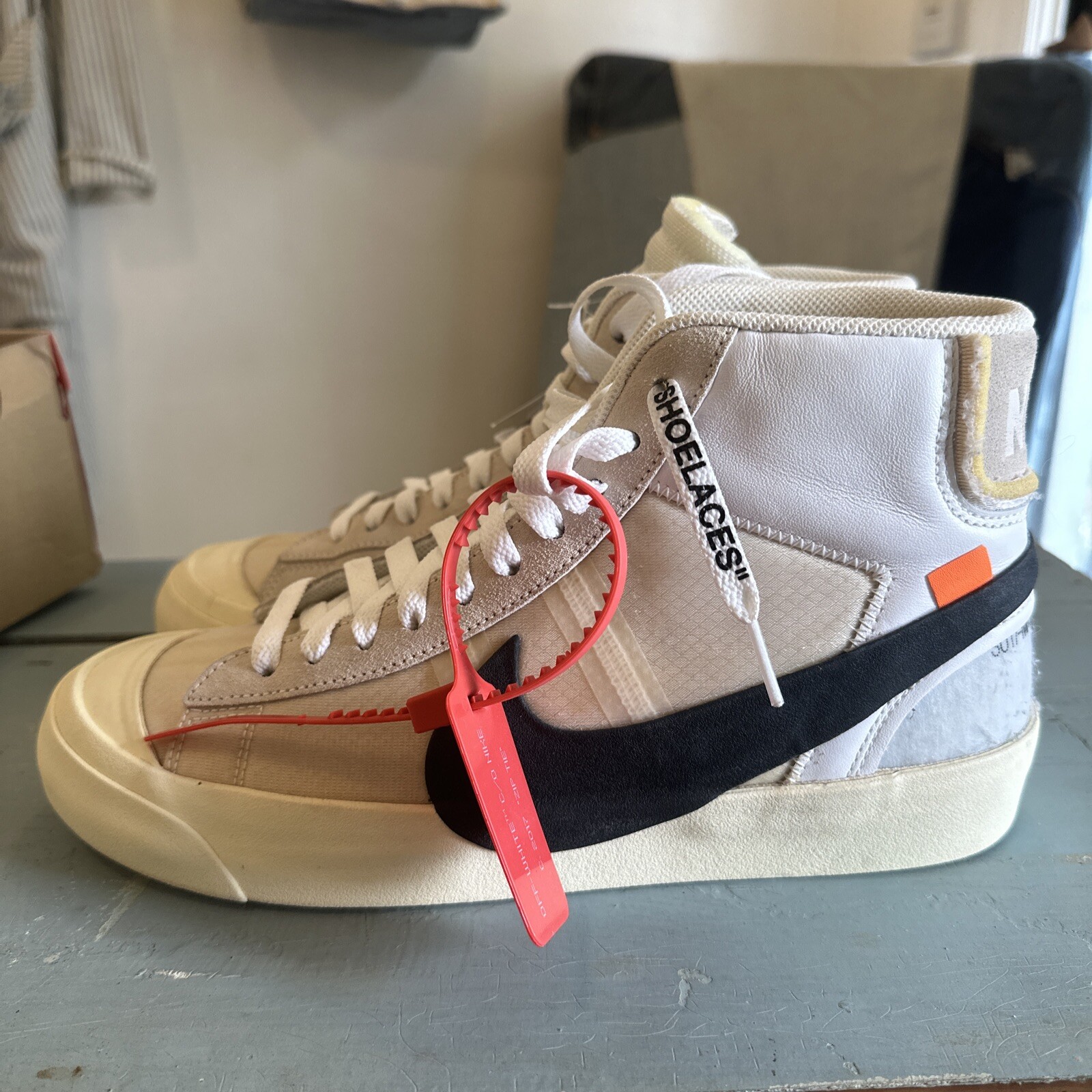 Nike x OFF-WHITE The Ten 2017 Collab Blazer Mid Size … - Gem