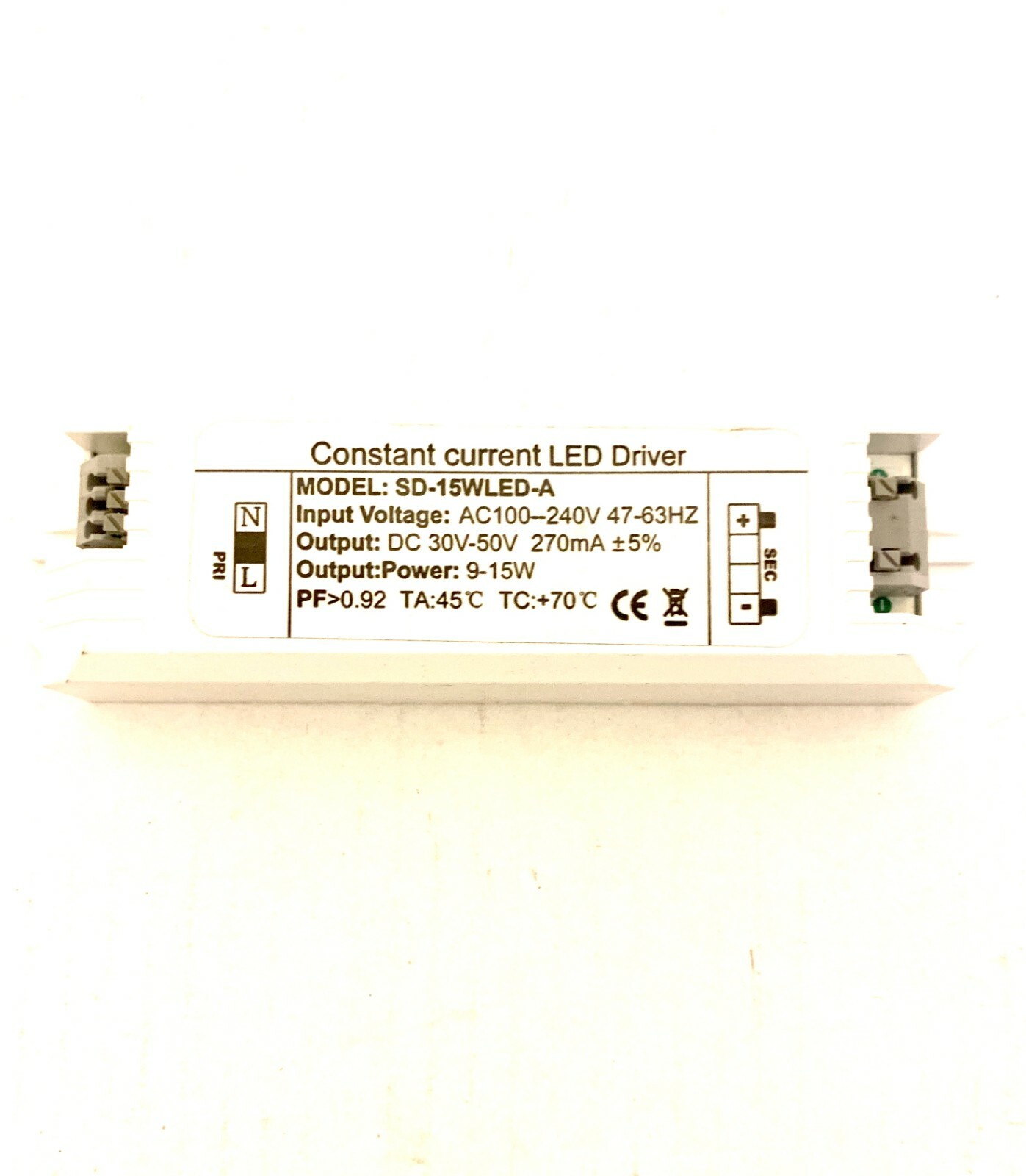 LED Driver 9w-15w 270ma Constant Current Led Driver (DC) 30-50v SD ...
