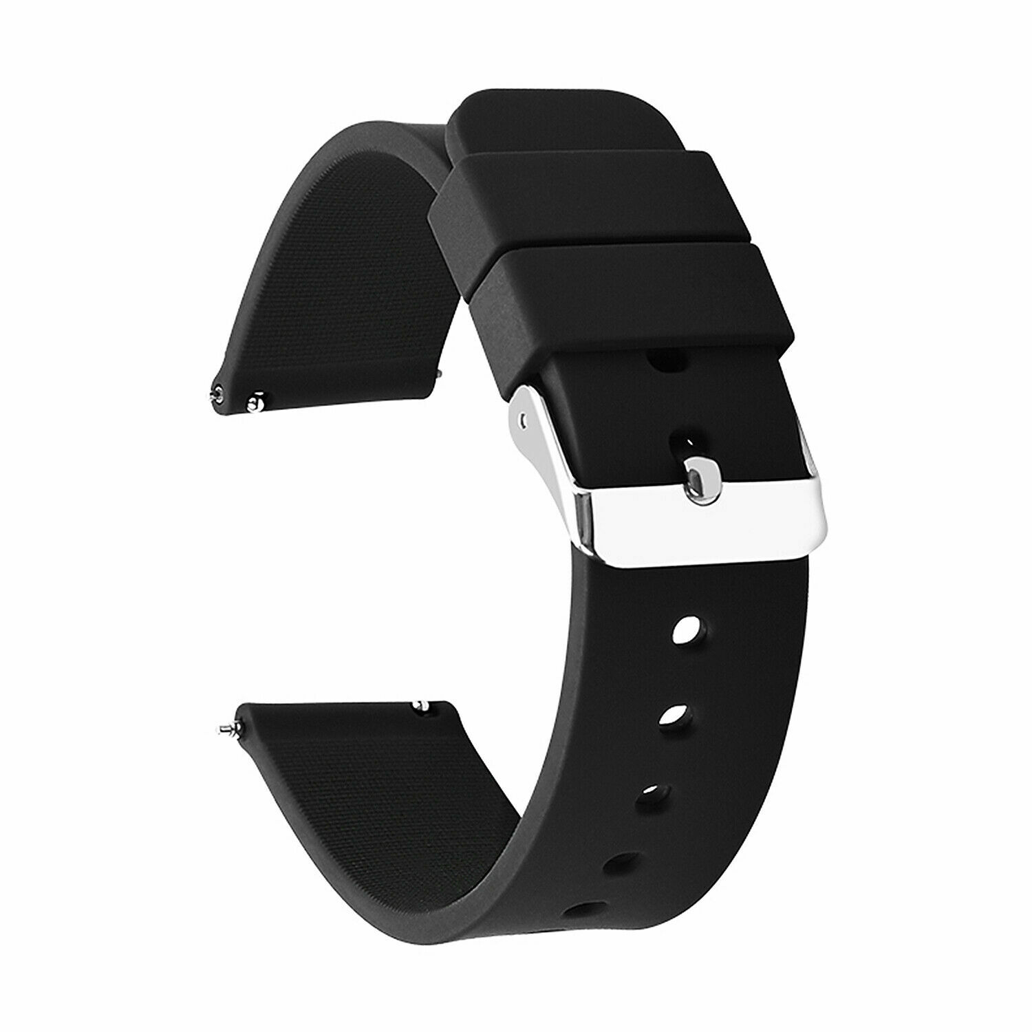Watch Band Strap Soft Rubber Silicon Waterproof Replacement Smart Watch ...