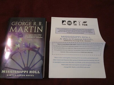 Mississippi Roll ed. George R. R. Martin (2017, HC) review copy slip ...