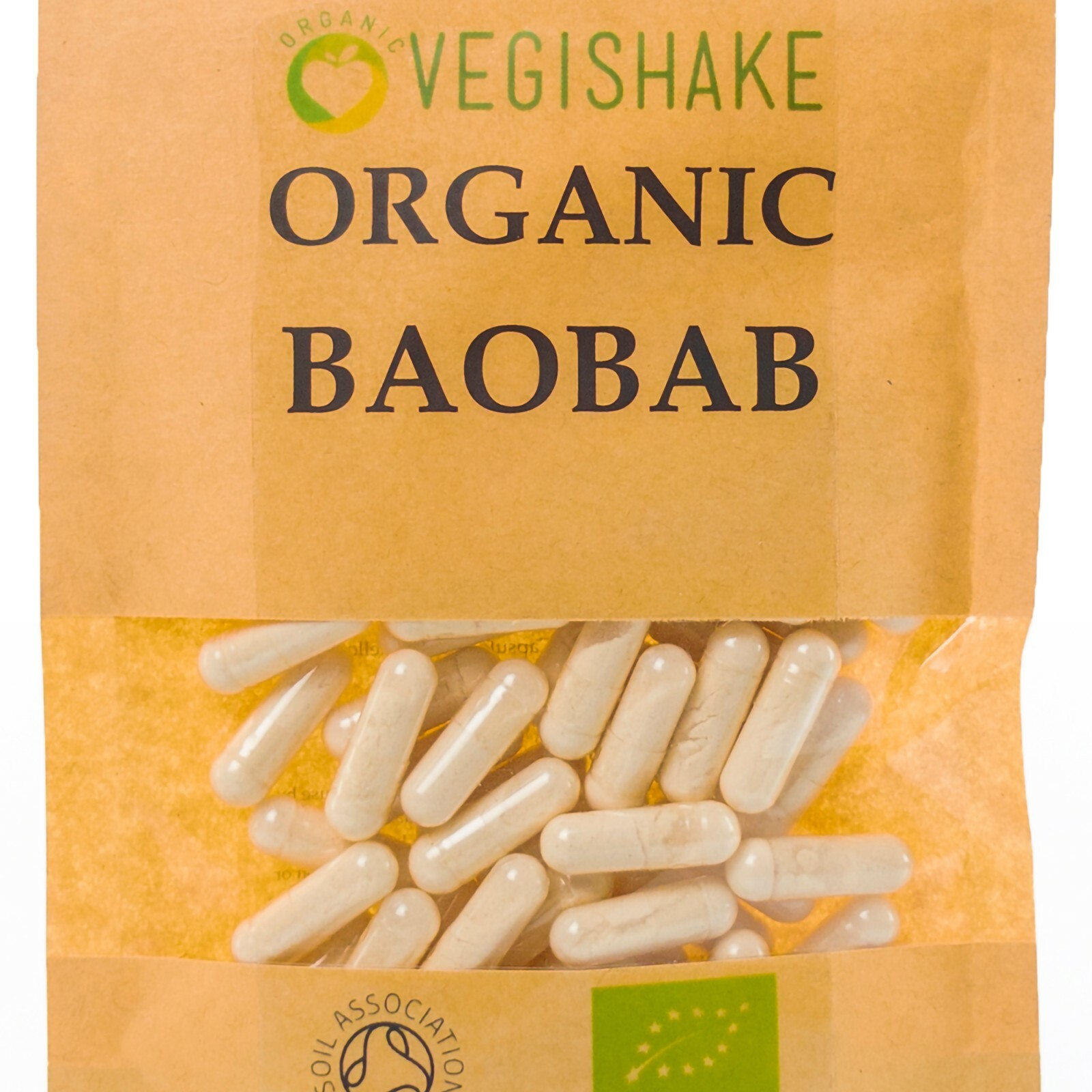 Organic Baobab Capsules Vegan HPMC Capsules High Grade Nutrition Kosher ...