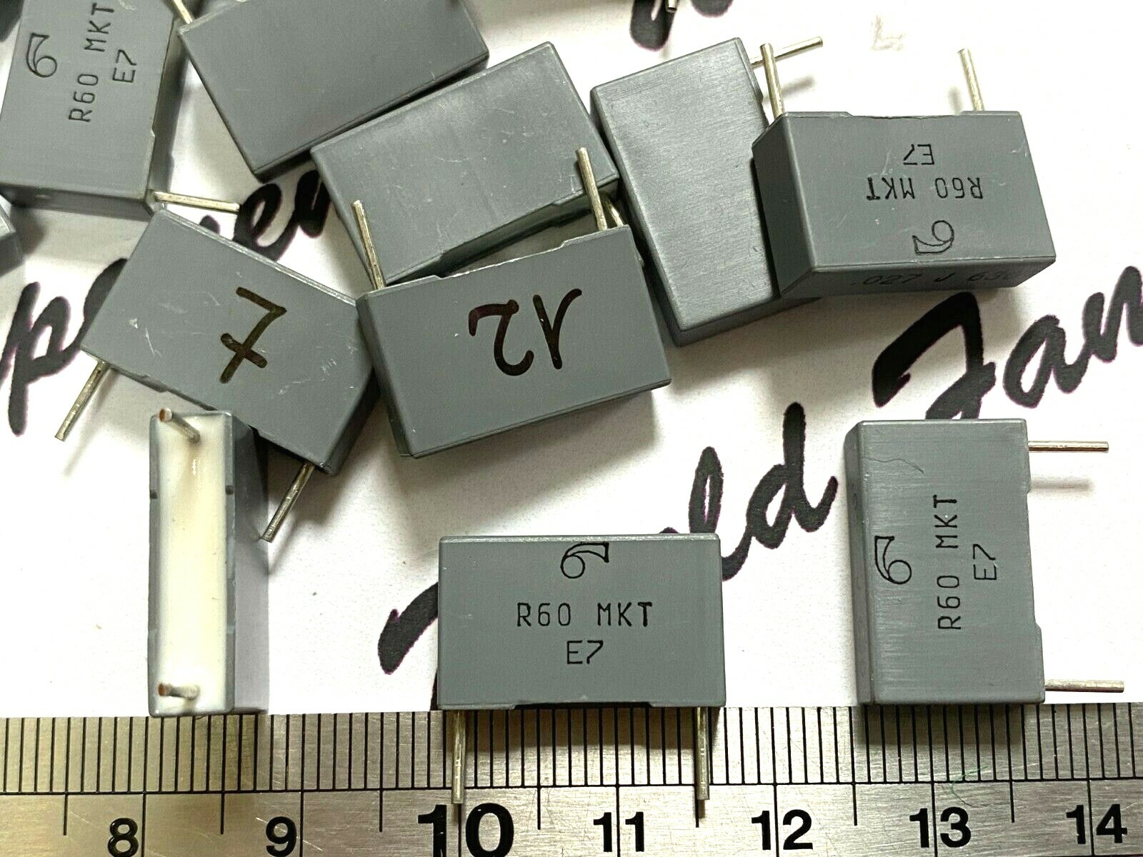 50pcs - ARCOTRONICS 0.027uF 27nF 630V 5% R60 MKT pitch:15mm Capacitor ...