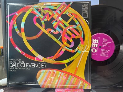 Music For French Horn DALE CLEVENGER LP NM/NM Music Minus One 1973 NO ...